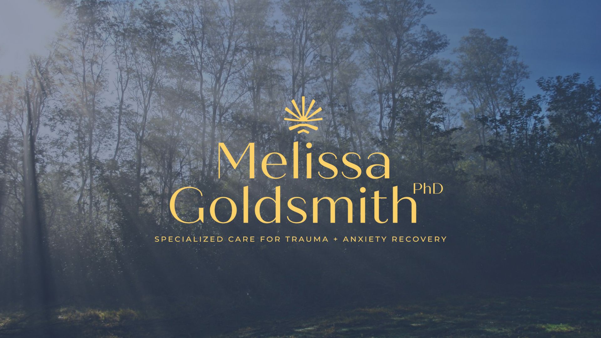 Anxiety & PTSD Online Therapy with Melissa Goldsmith, PhD